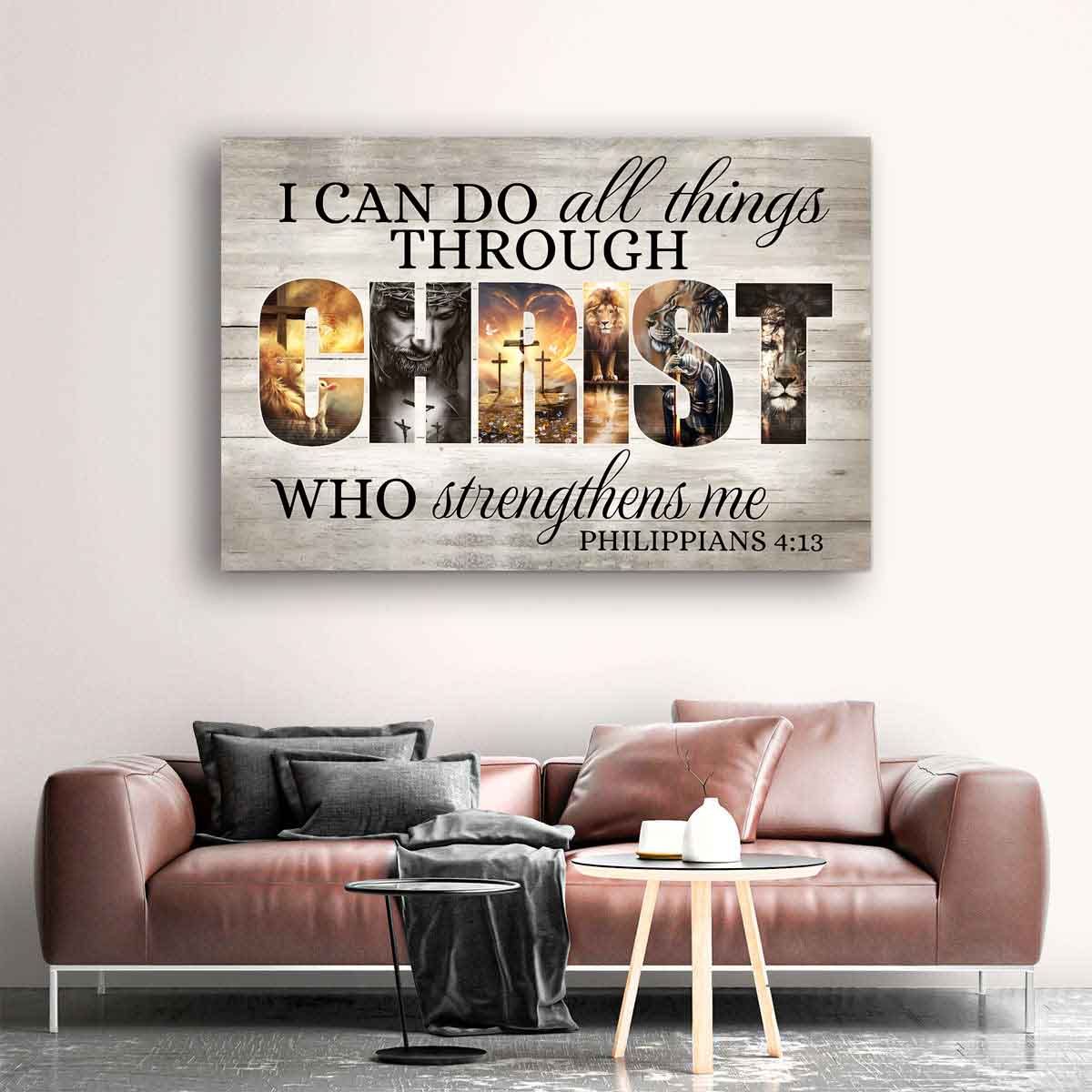 I Can Do All Things Through Christ Philippians 4:13 Canvas Wall Art ...